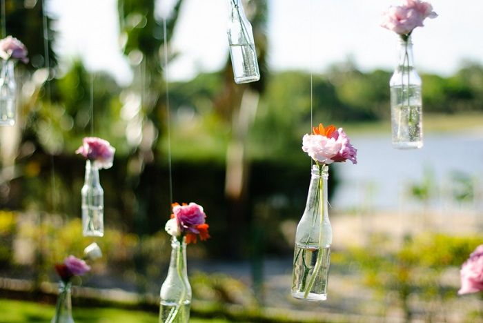 Beautiful Hanging Bottles & Vases For Spring-Summer Weddings – The Wedding of My Dreams