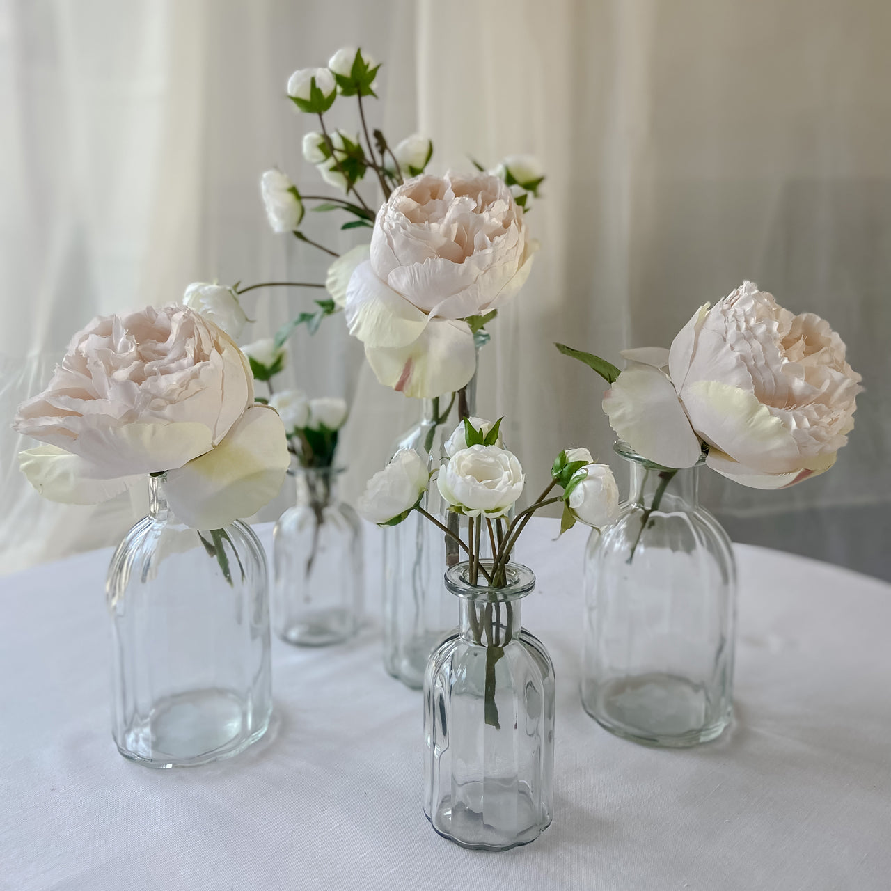 Ribbed Glass Bottle Vases (3 Sizes) - Wedding Vases – The Wedding of My ...