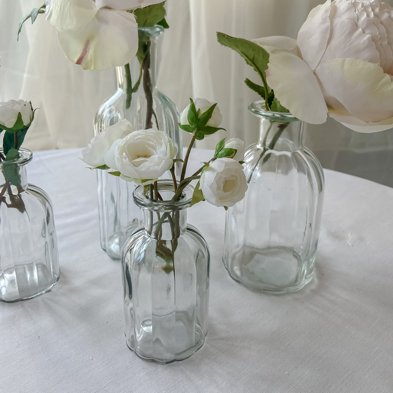 Ribbed Glass Bottle Vases (3 Sizes) - Wedding Vases – The Wedding of My ...