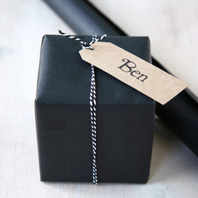 Plain Matte Black Wrapping Paper Roll - 10m Roll – The Wedding of My Dreams