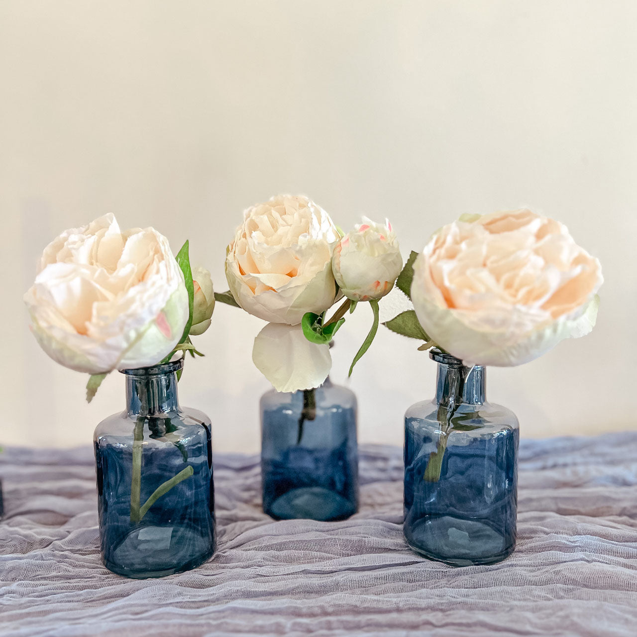 Blue Bottle Vases (Set of 3) - Wedding Vases – The Wedding of My Dreams