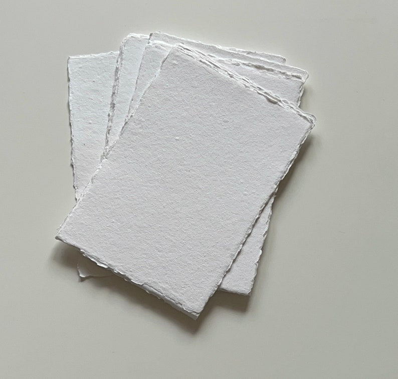Post Cards - Handmade Cotton Paper for Wedding Stationery - Pack Of 20 ...