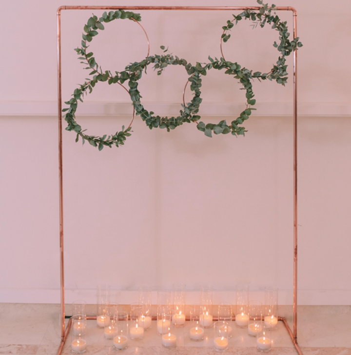 Copper Frame Wedding Arch Backdrop 2m x 1.5m – The Wedding of My Dreams