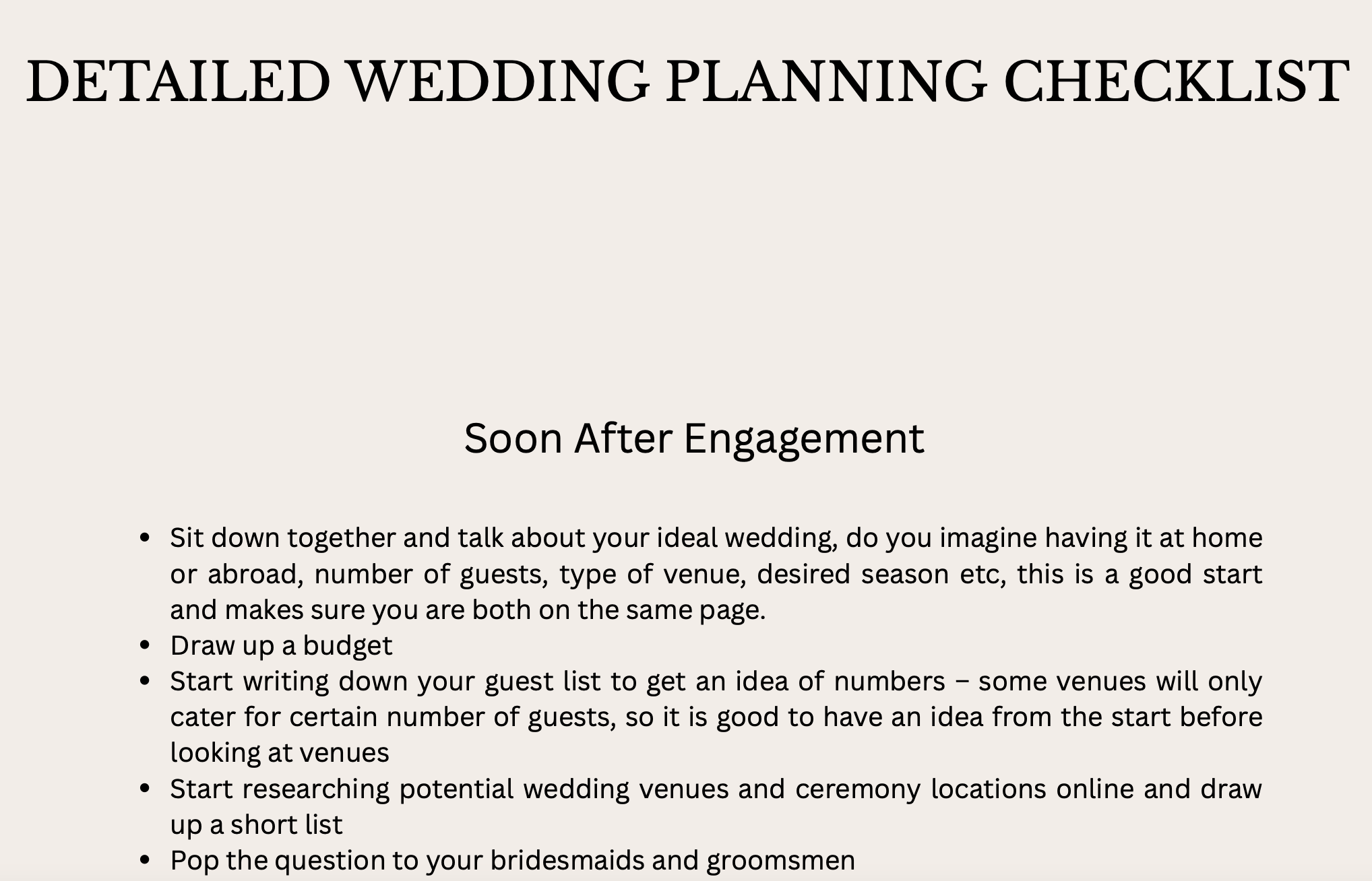 Ultimate Wedding Planning Guides Digital Download - Checklists, Budget ...