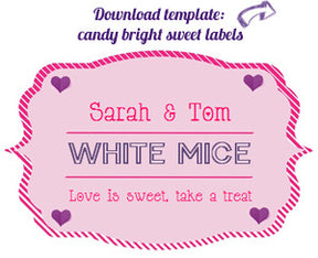 Wedding Candy Buffet Labels (Personalised) - Free Printables – The ...